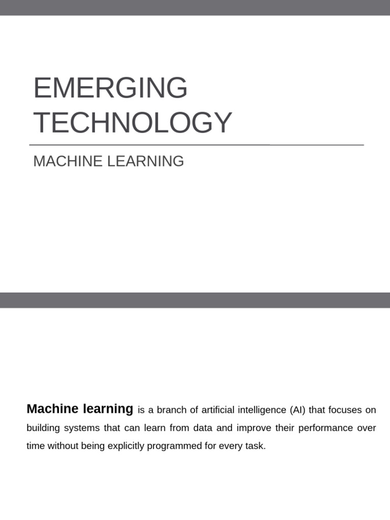 Emerging Technology | PDF