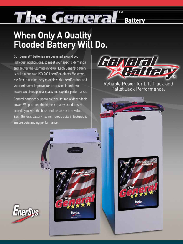 Enersys General Battery Brochure | PDF | Electricity | Electrical ...