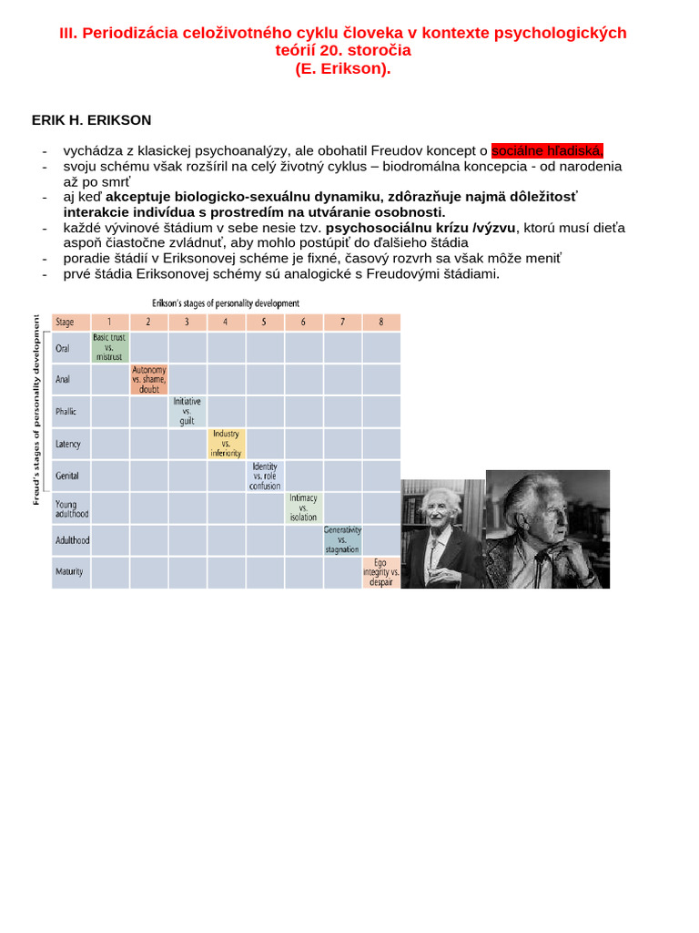Erikson 1 | PDF