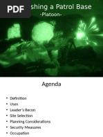 Establishing a Secure Patrol Base | PDF | Reconnaissance | Military
