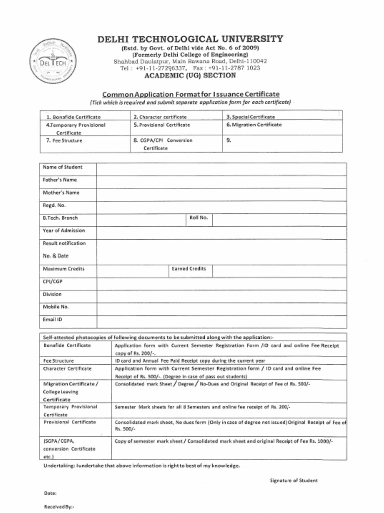 Common Application Form New | PDF