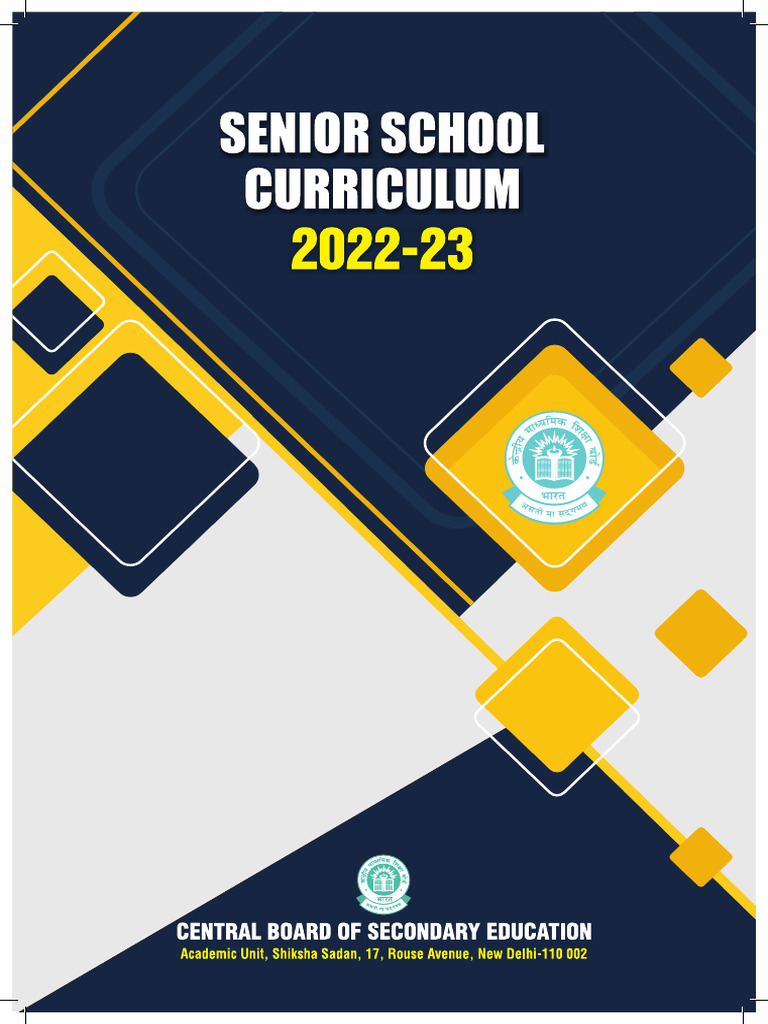 Curriculum SrSec 2022-23 | PDF | Pedagogy | Learning