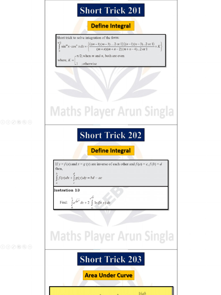 Define Integral | PDF