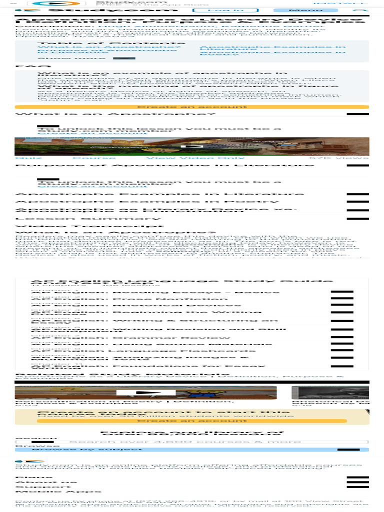 Apostrophe As A Literary Device Definition, Purpose & Examples - Lesson ...