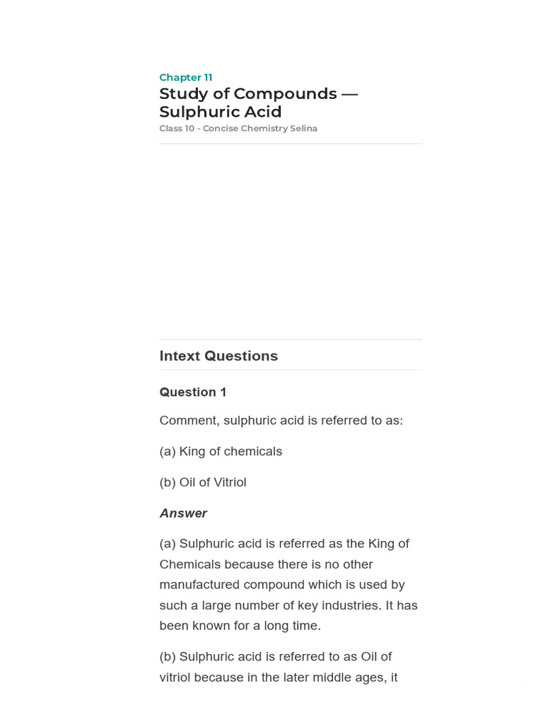 WWW Knowledgeboat Com Learn Class 10 Icse Concise Chemistry Selina Solutions Wx3... | PDF ...