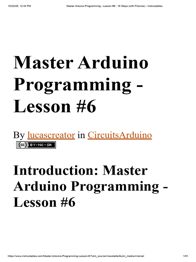 Master Arduino Programming - Lesson #6 - 16 Steps (With Pictures ...