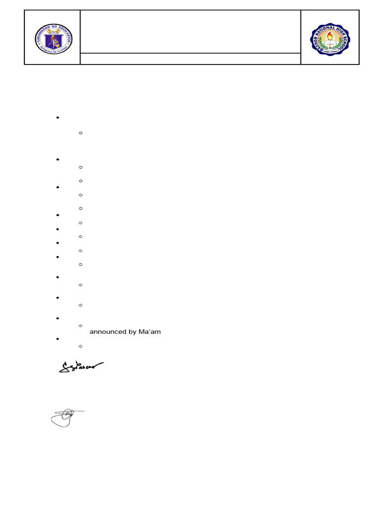 Minutes of Faculty Meeting | PDF