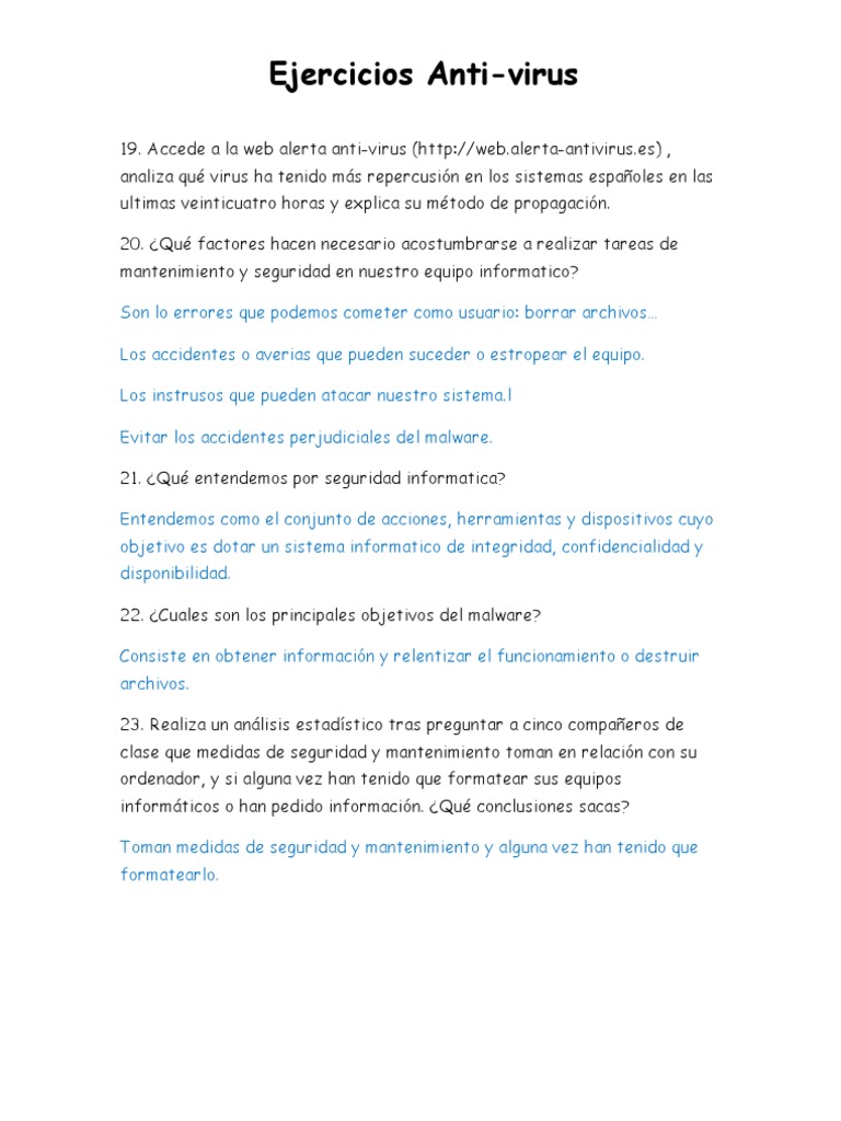 Ejercicios de Informatica | PDF