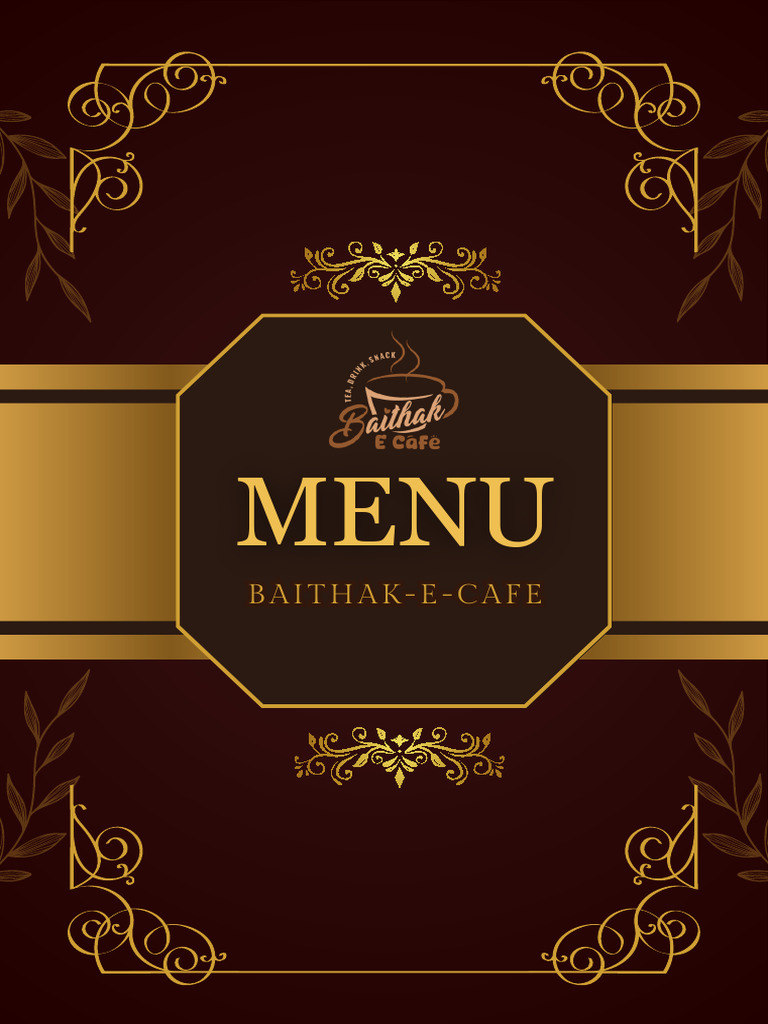 Baithak-e-cafe Menu 2 | PDF | Pasta | Asian Cuisine