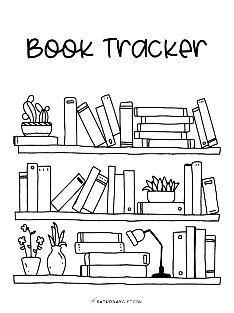 My Bookshelf Book Tracker Printables SaturdayGift | PDF