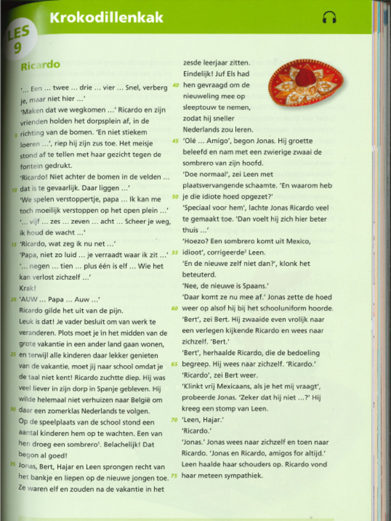 Leestekst Nederlands - Thema 1 Les 9 | PDF
