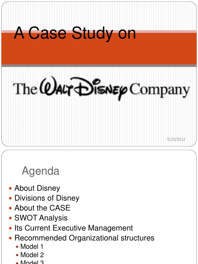 Case Study - Disney | PDF | The Walt Disney Company | American Broadcasting Company