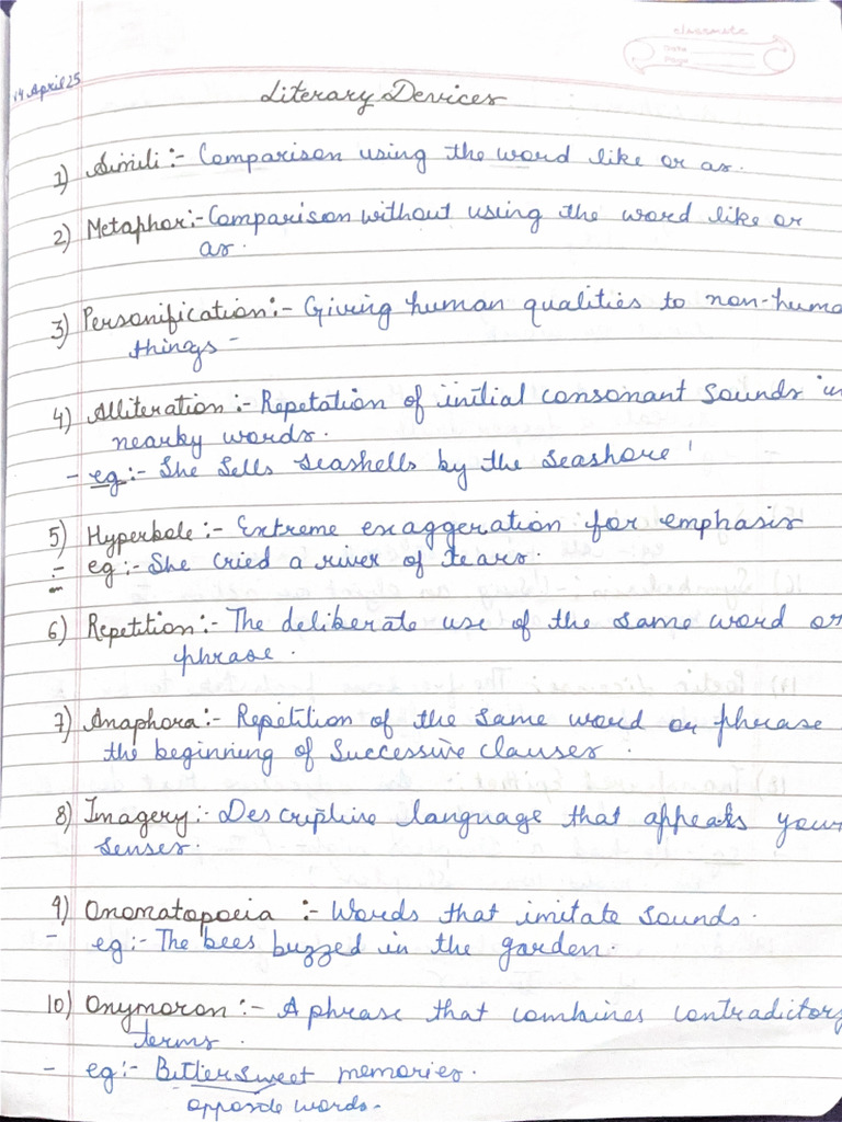 Literary Devices | PDF