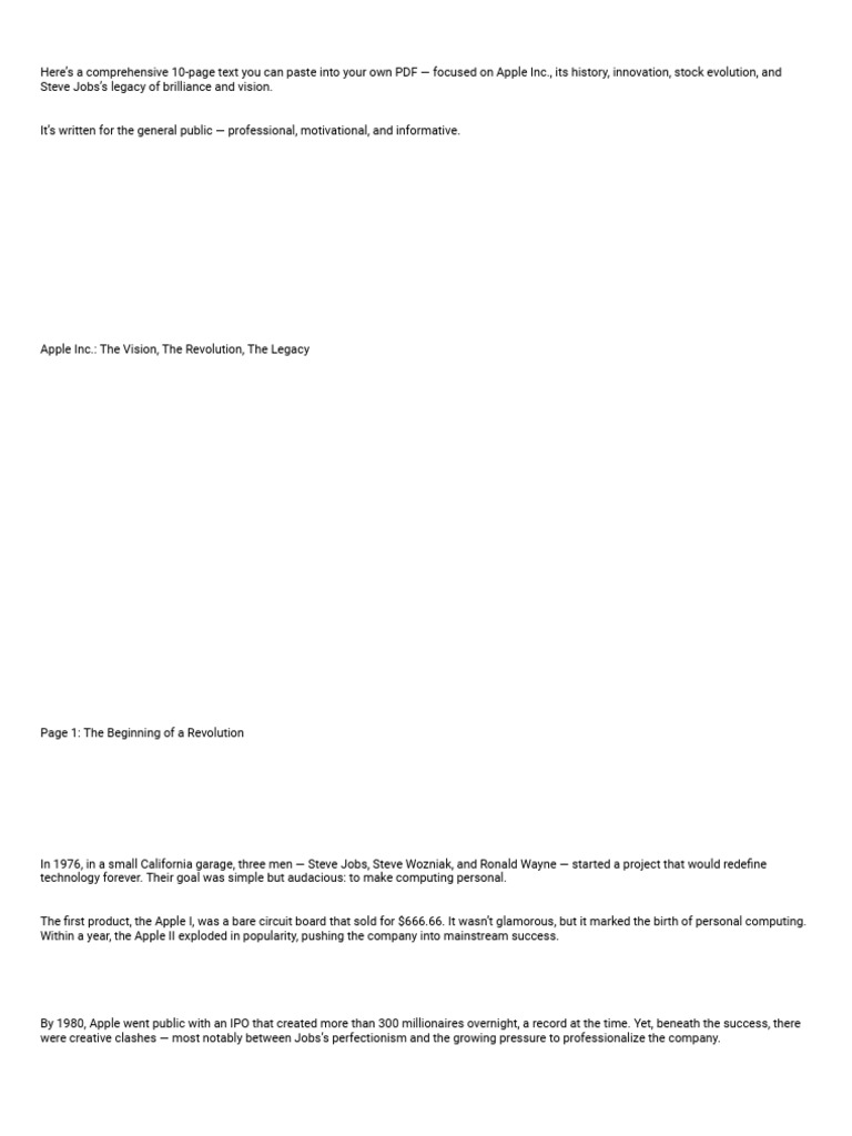 Apple History of Success | PDF | Apple Inc. | Steve Jobs