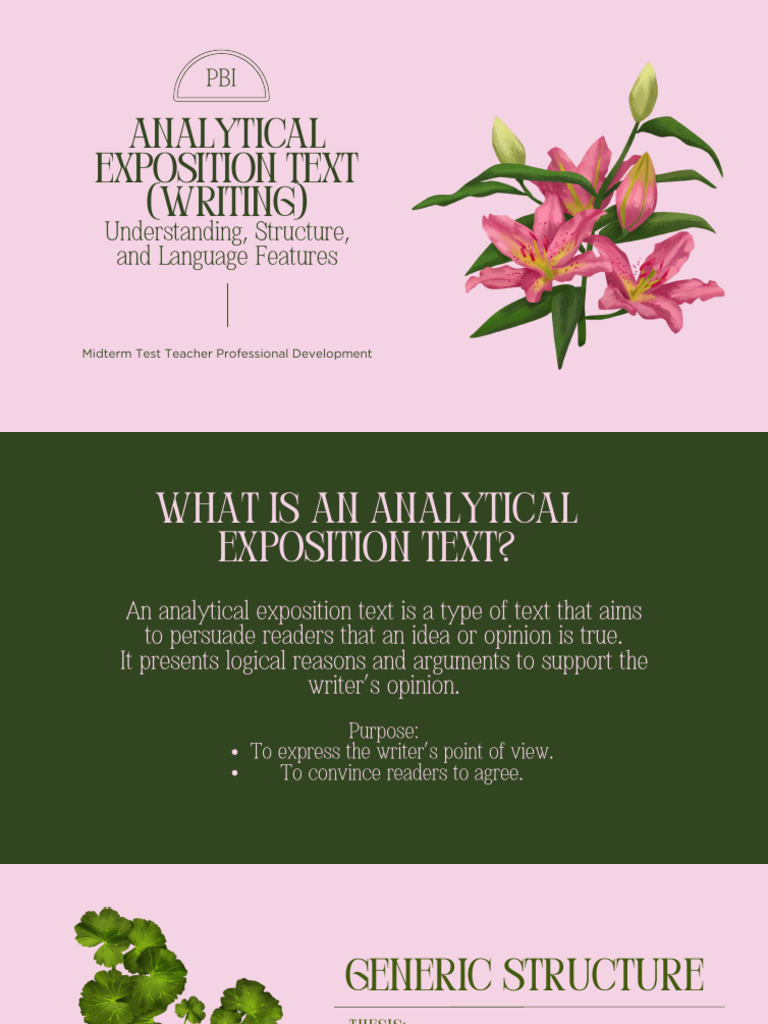 Understanding Analytical Exposition Texts | PDF
