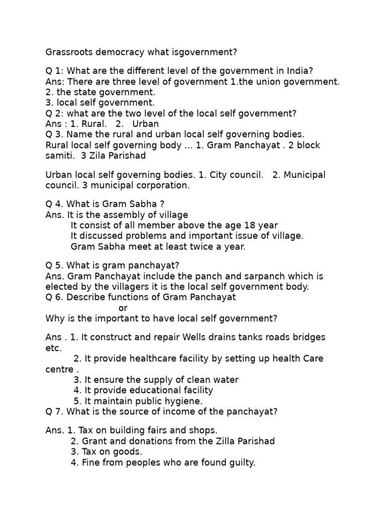 Grassroots Democracy What Isgo | PDF