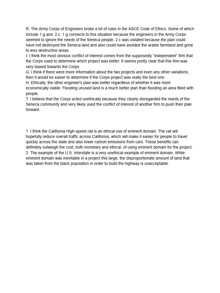 Army Corps Ethics Violations Explained | PDF
