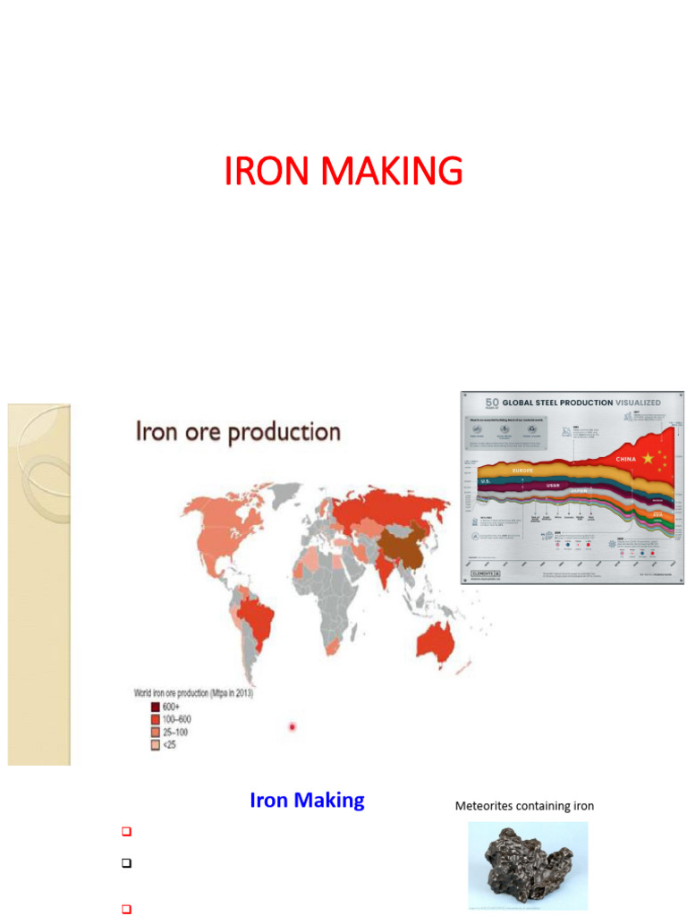 Lecture Notes 1 Iron Making | PDF | Blast Furnace | Iron