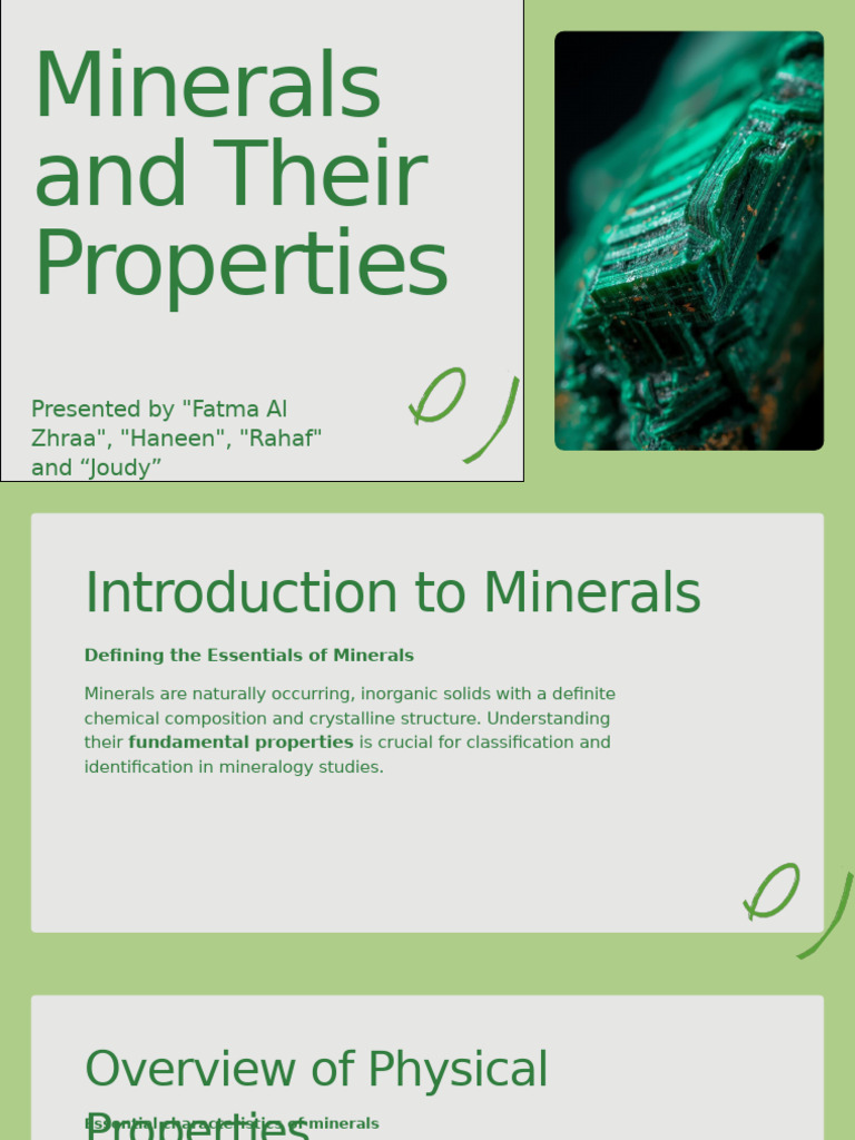Essential Mineral Properties Explained | PDF | Minerals | Color