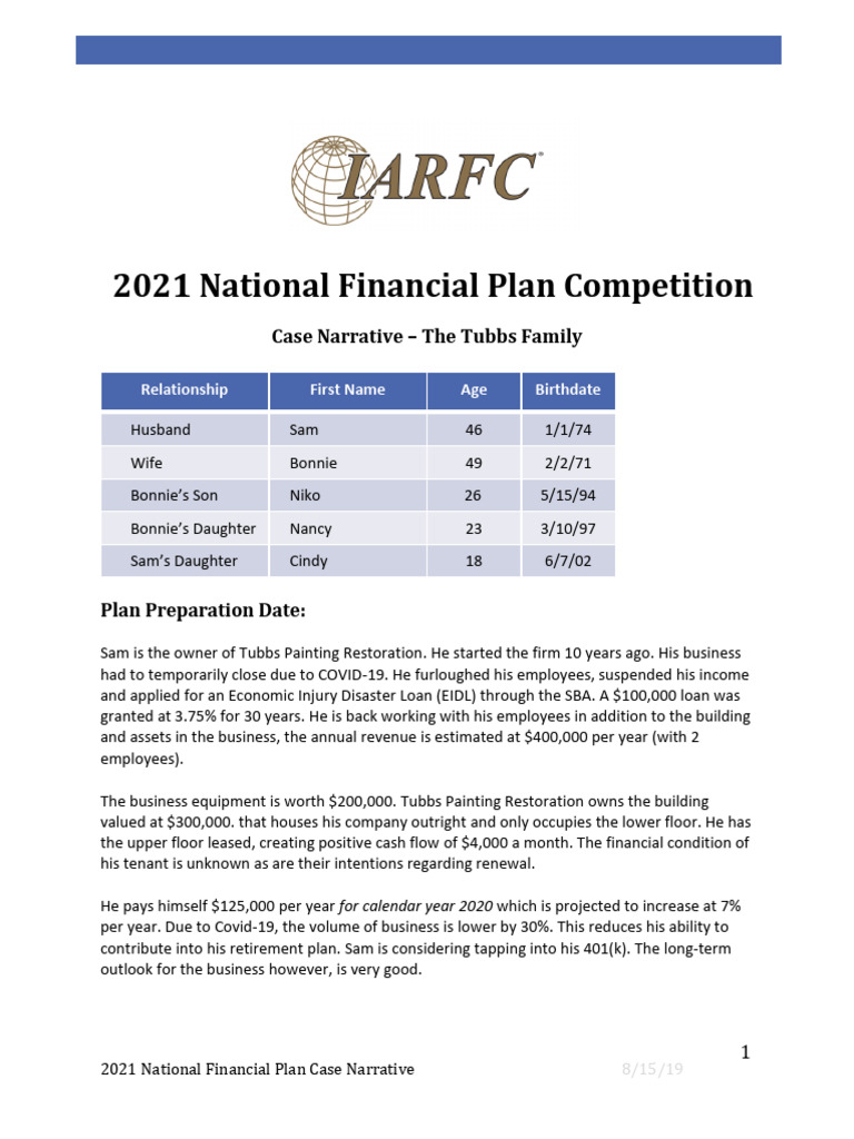 2007 Financial Plan Facts | PDF | Insurance | Mortgages