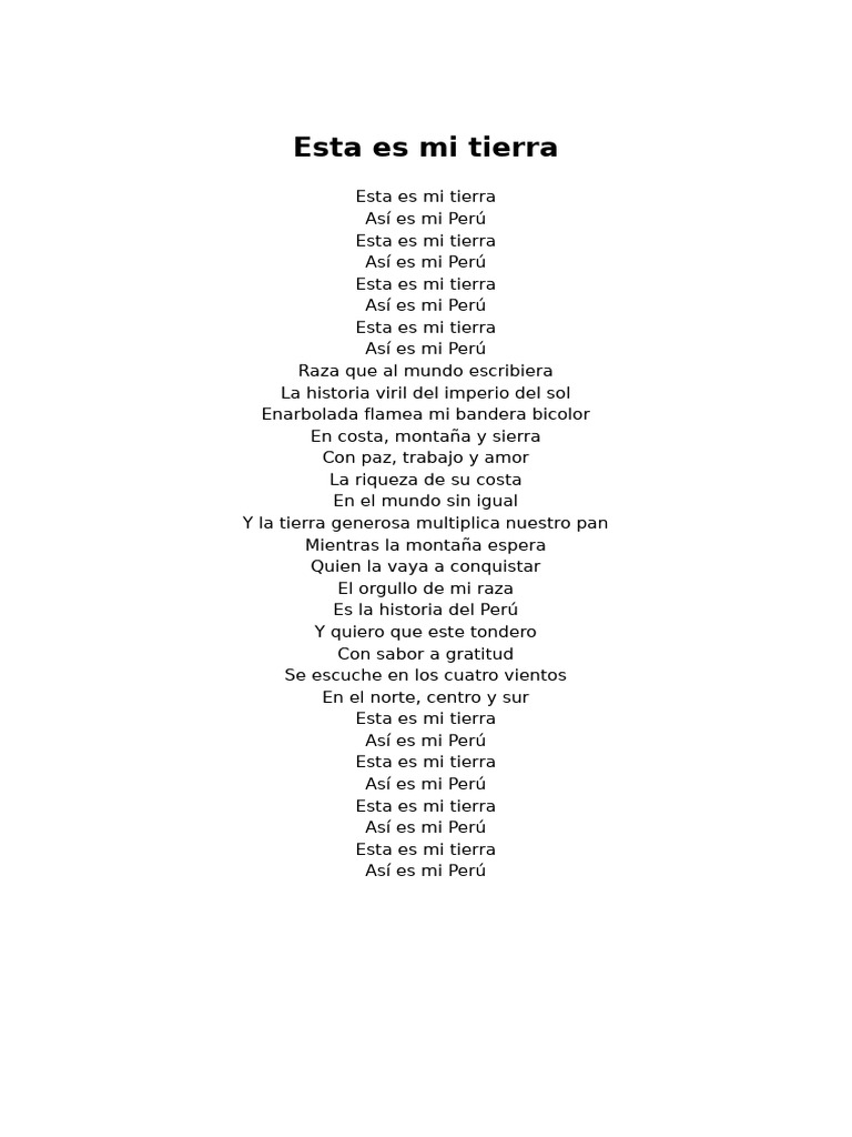 Esta Es Mi Tierra | PDF