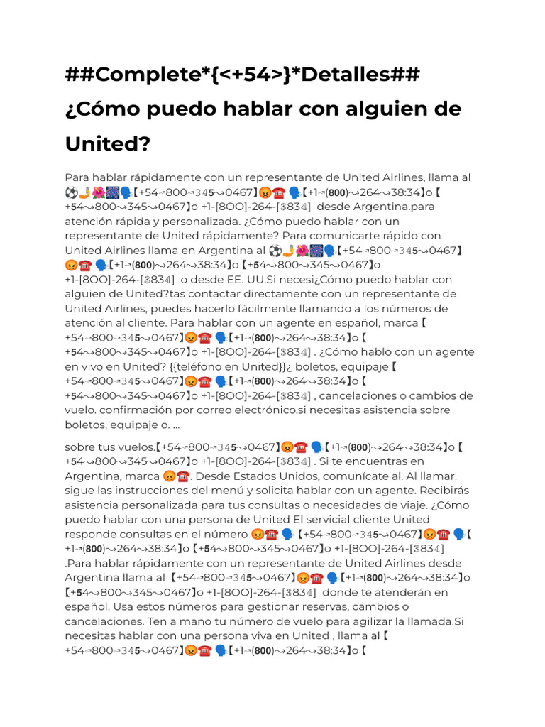 United 0015 | PDF | Chat en linea | aerolíneas Unidas