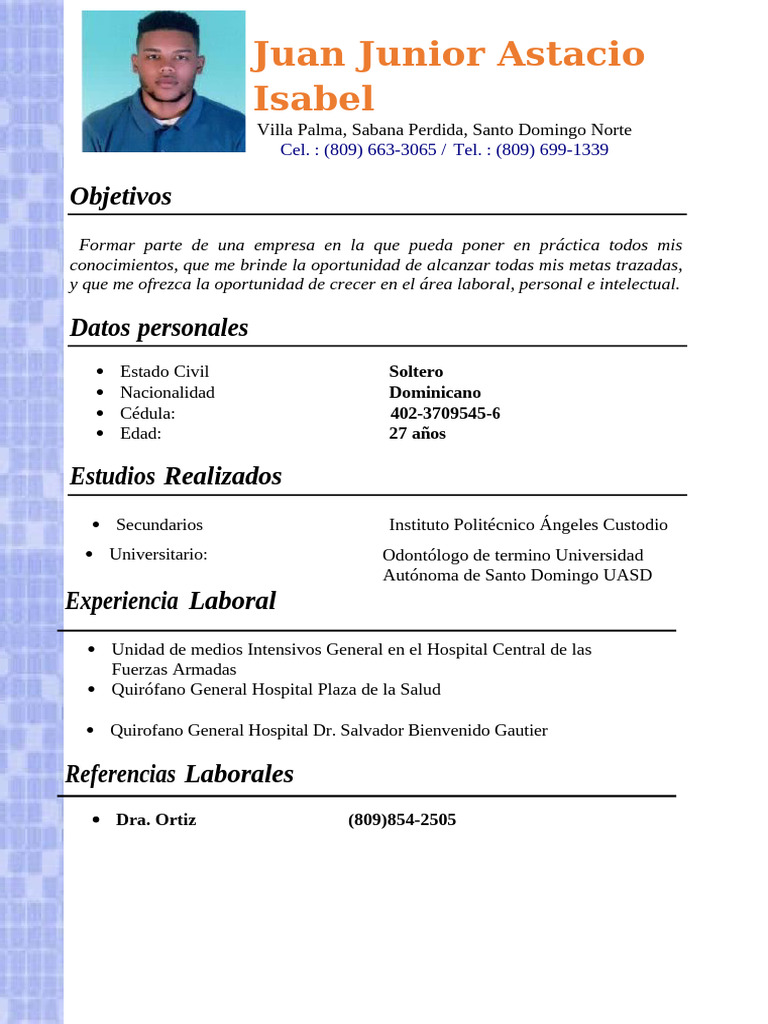 Juan Junior Astacio Isabel CV 2025 | PDF