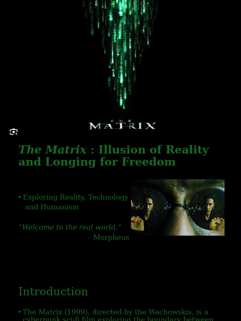 The Matrix: Reality vs. Illusion Explained | PDF