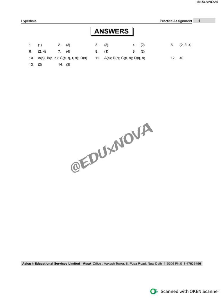 Aakash Crunch 2026 | PDF