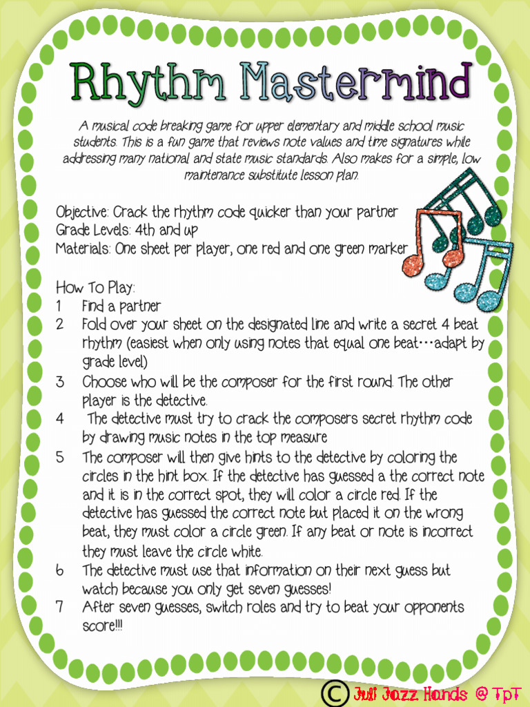 RhythmMastermindAMusicGameofNoteReading 1 | PDF