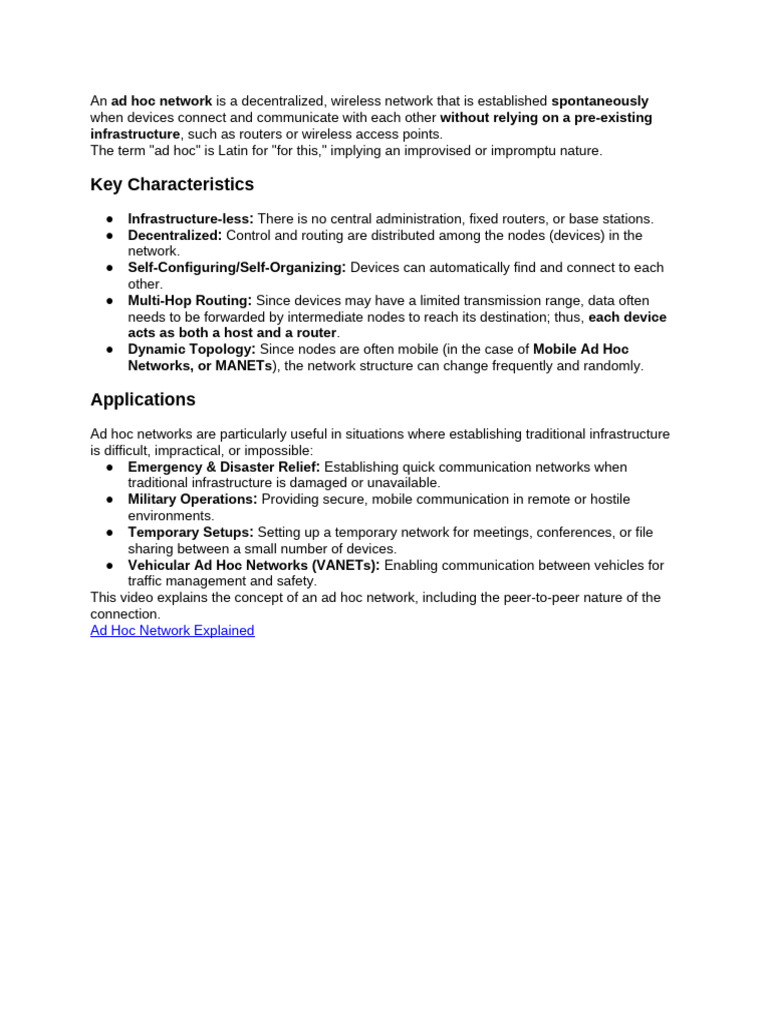 Define Adoc Network | PDF