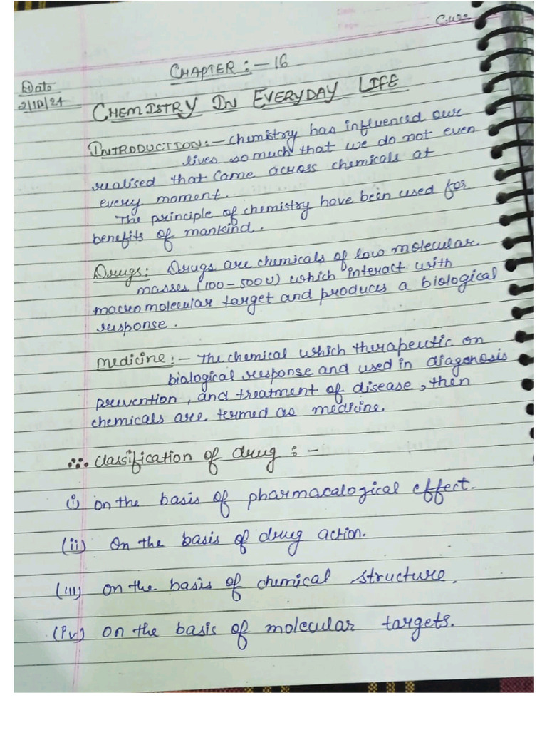 Chemistry Everyday Life Class 12 | PDF