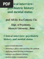 Psychiatric History Taking Checklist | PDF | Mental Disorder | Major ...