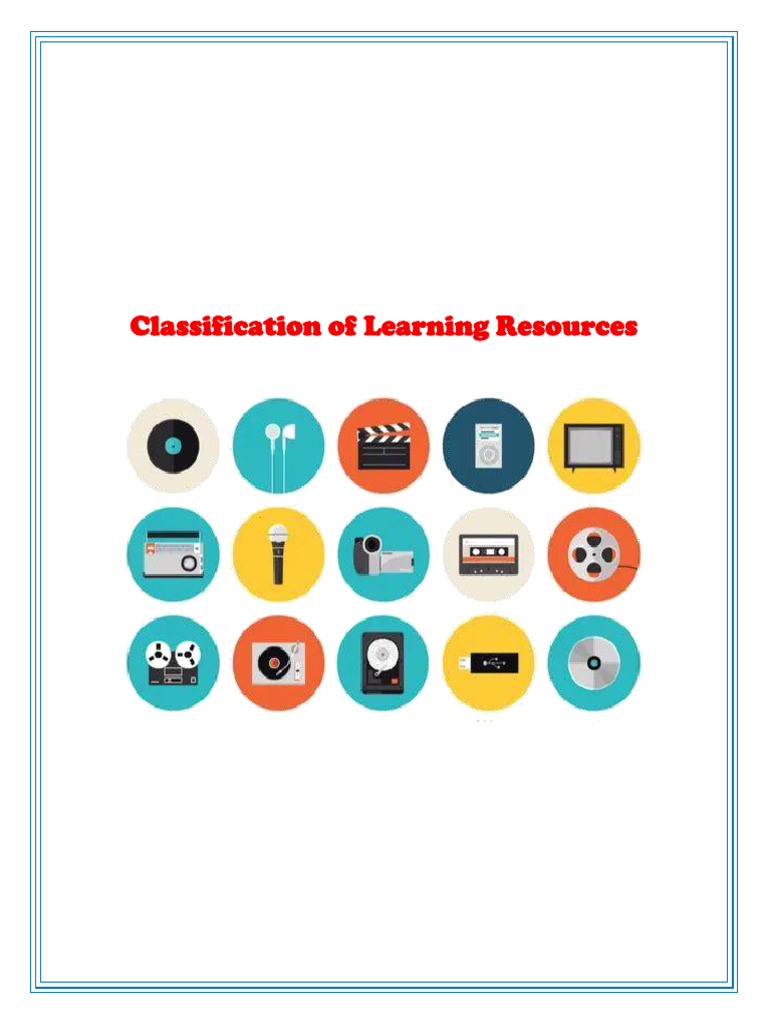 Classifying Learning Resources | PDF | Learning | Teachers
