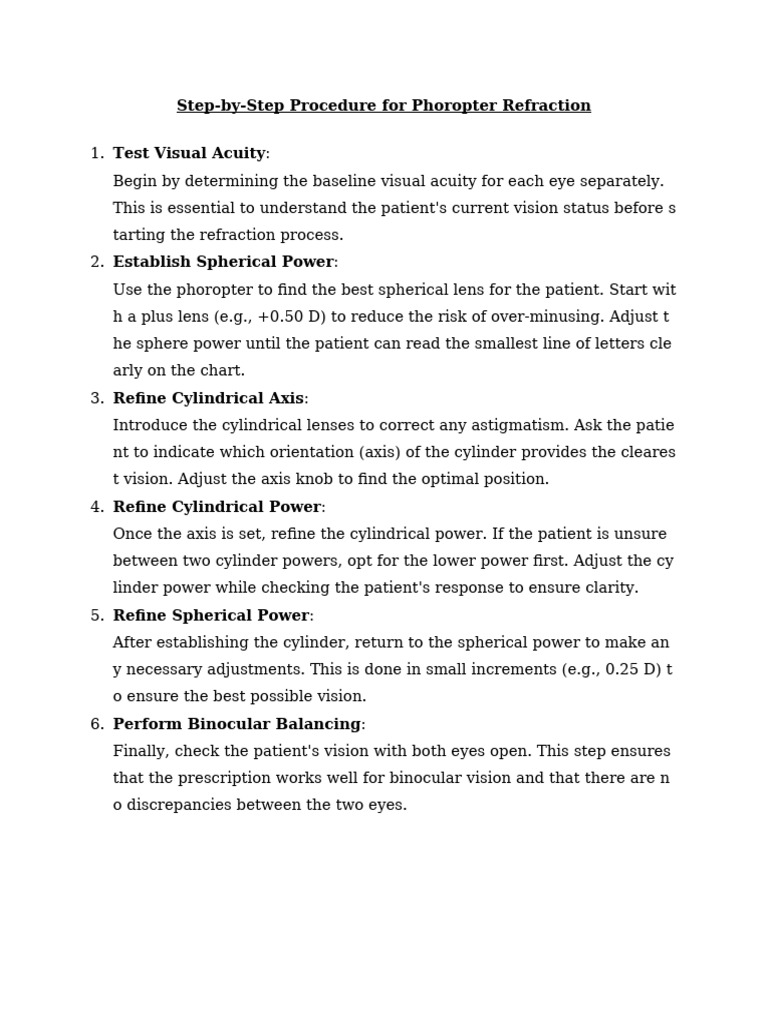 Refraction Steps | PDF