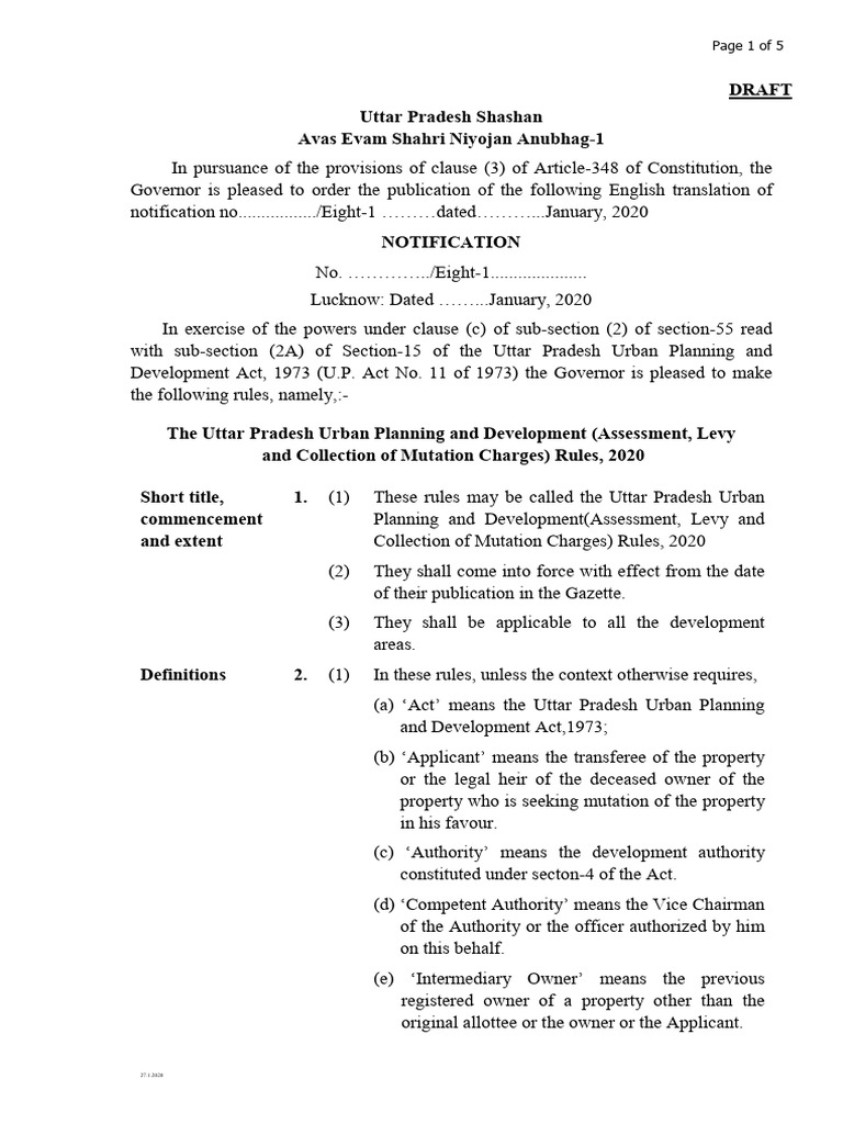 Mutation Fee Rules | PDF | Justice | Crime & Violence