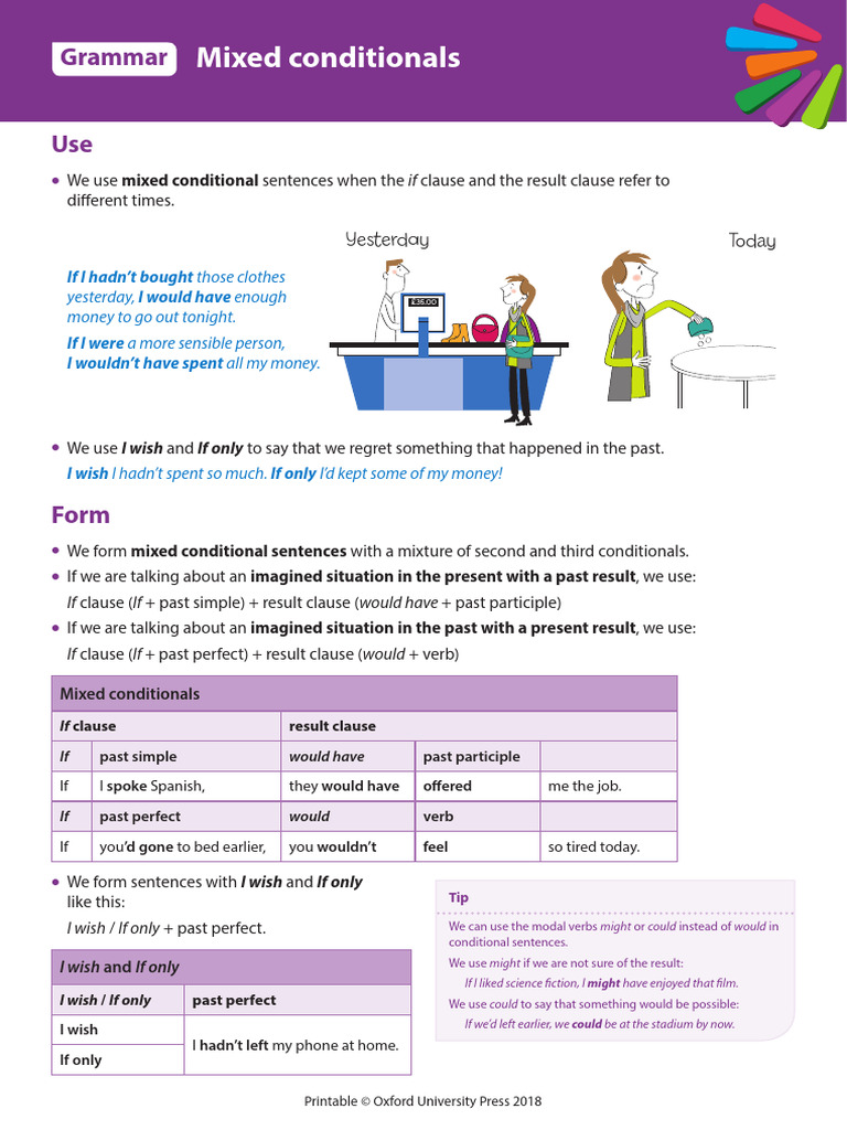 Mixed Conditionals | PDF | Verb | Linguistic Morphology