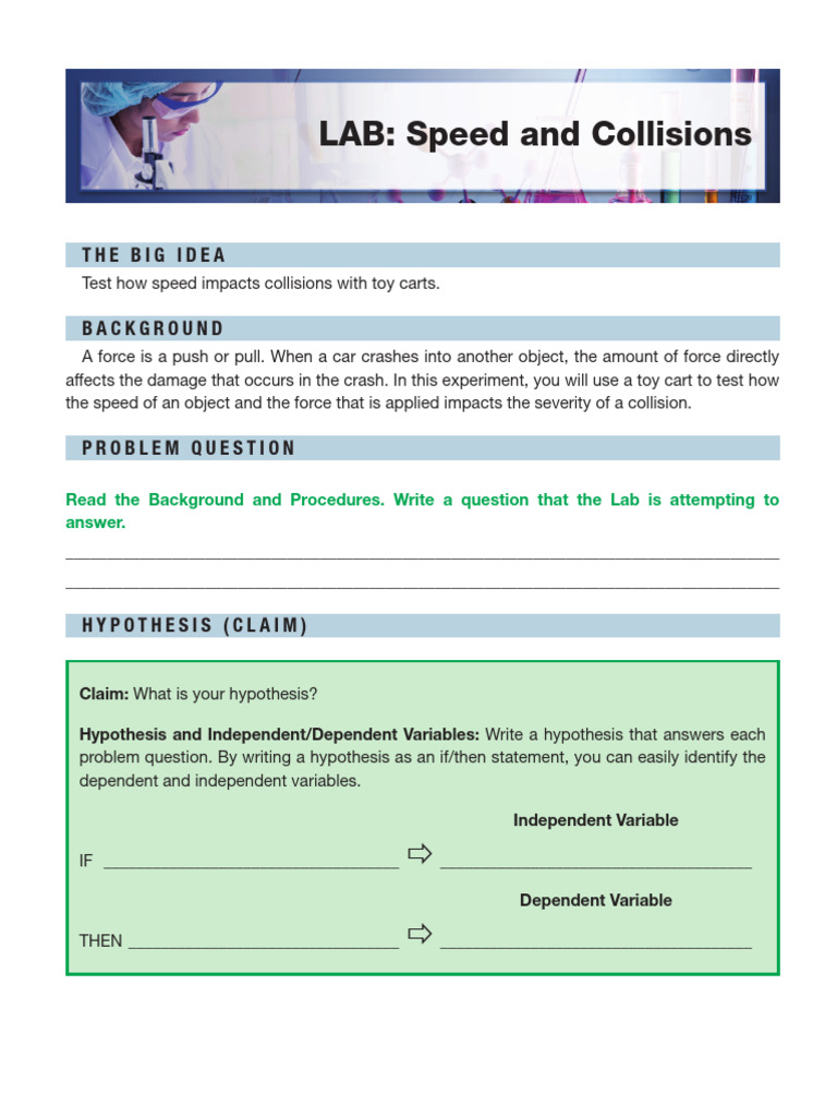 Impact of Speed on Collision Force | PDF | Speed | Experiment