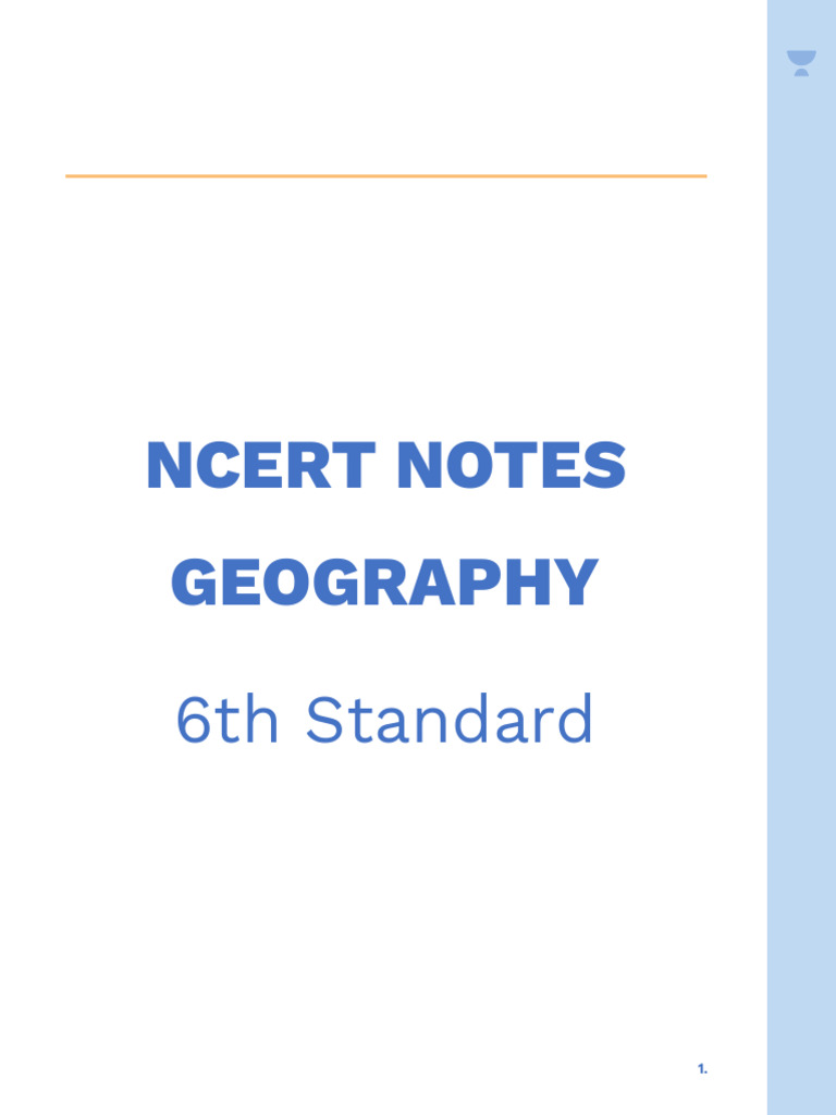 Unacademy NCERT Geography Chapter Wise Summary | PDF | Equator | Solar ...