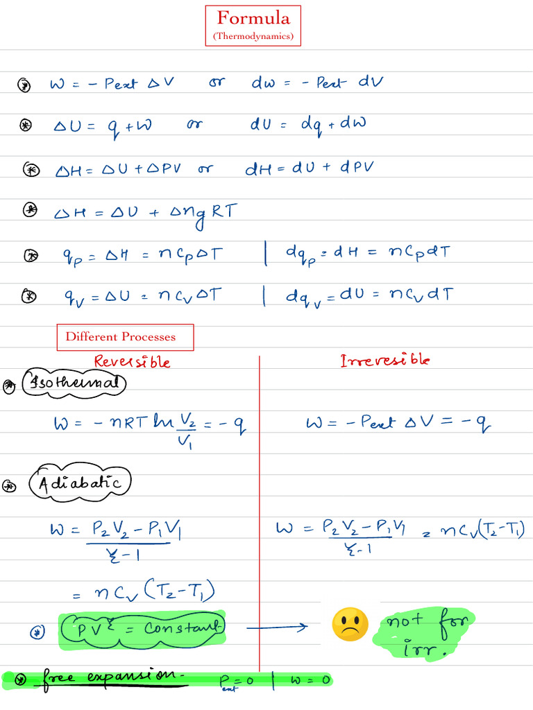 Thermodynamics Class 11 | PDF | Thermodynamics | Continuum Mechanics