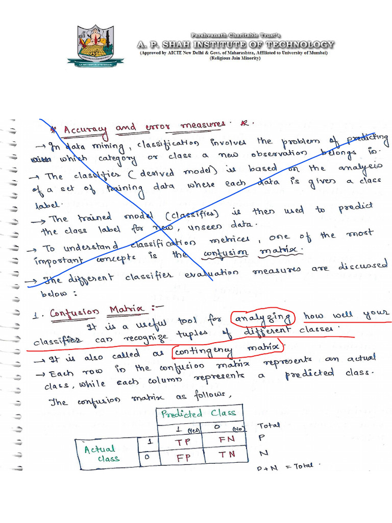 Performance Evaluation Metrics | PDF