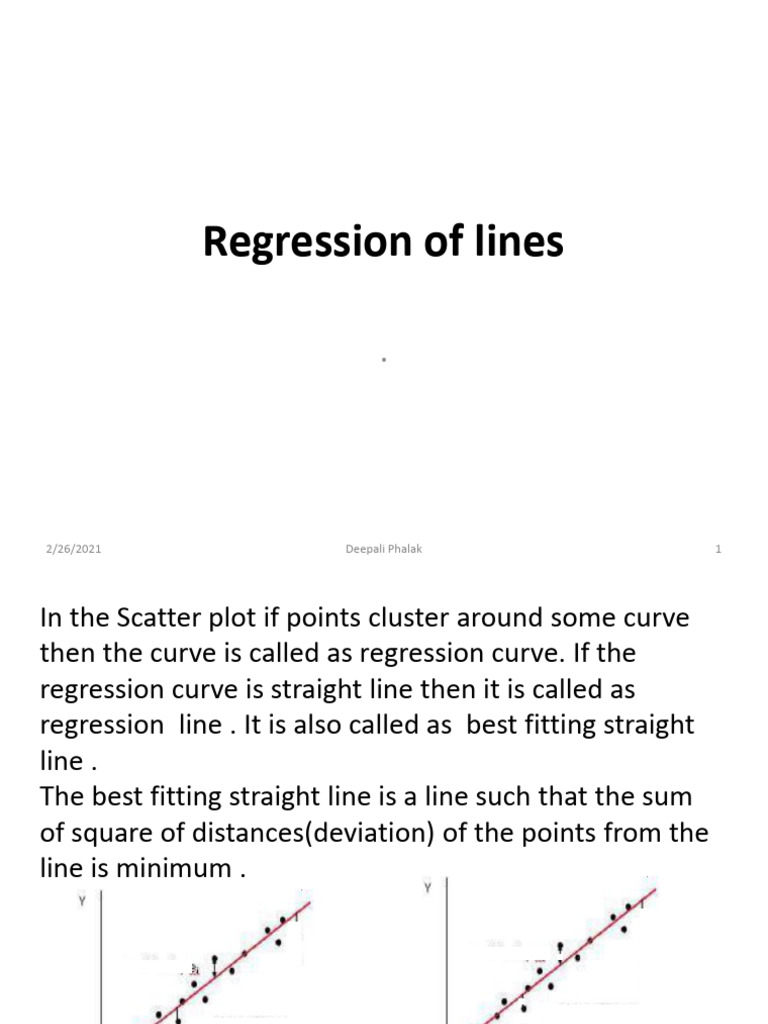 1.2. Notes Lines of Regression Logistic Regression | PDF | Logistic ...