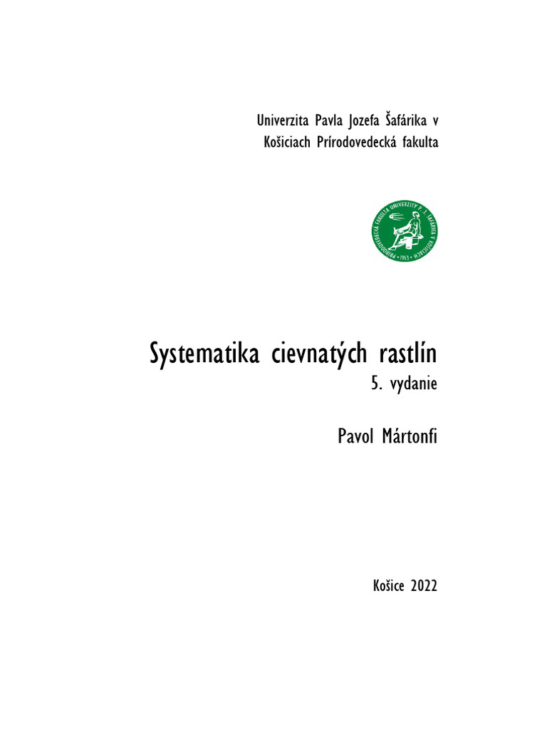 systematika-cievnatych-rastlin-5-vyd | PDF