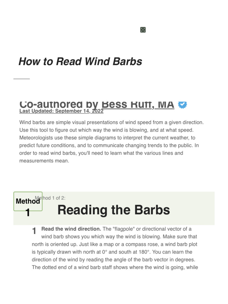 How To Read Wind Barbs - 7 Steps (With Pictures) - WikiHow | PDF ...