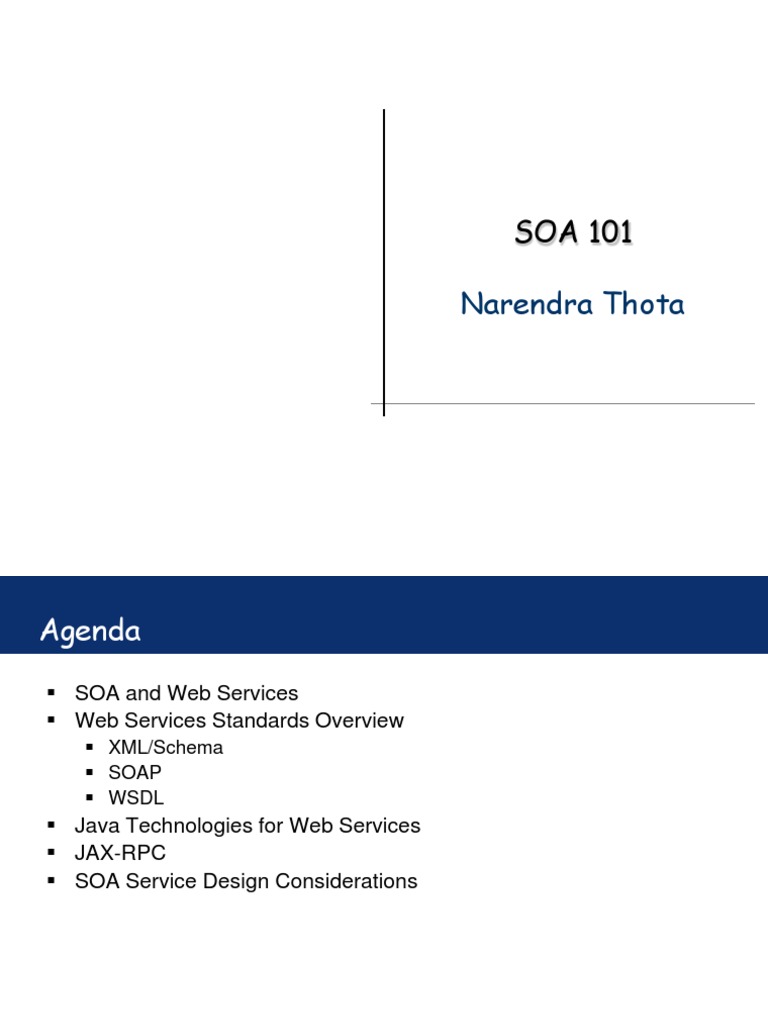 Soa 101 | PDF | Soap | Service Oriented Architecture