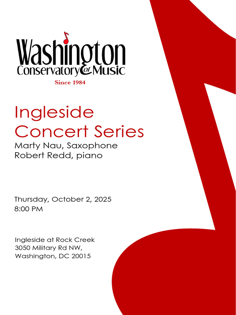 Jazz Concert with Nau & Redd at Ingleside | PDF | Saxophone | Jazz