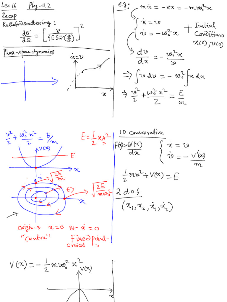 Lec16 Class Scribbles 01 September 2025 (PHY112) | PDF