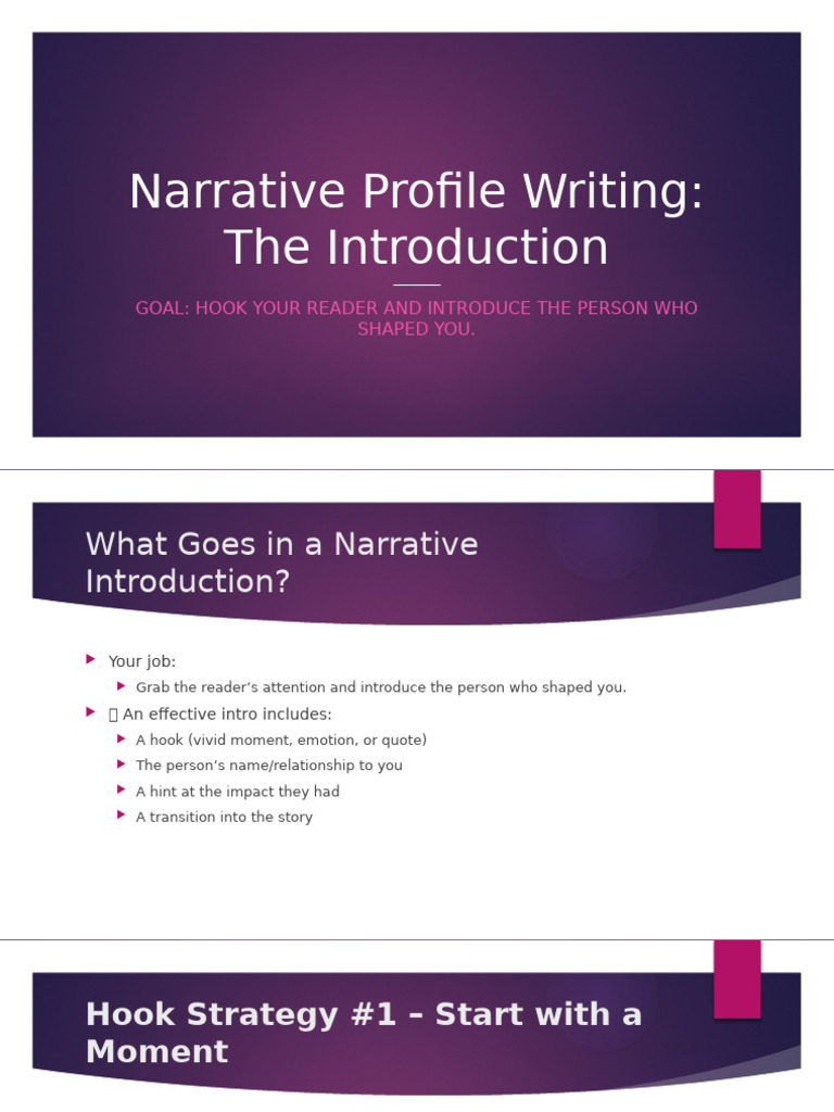 Crafting Engaging Narrative Introductions | PDF | Sentence (Linguistics ...