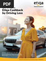 Etiqa Drive Less Save More FAQ | PDF | Rebate (Marketing)