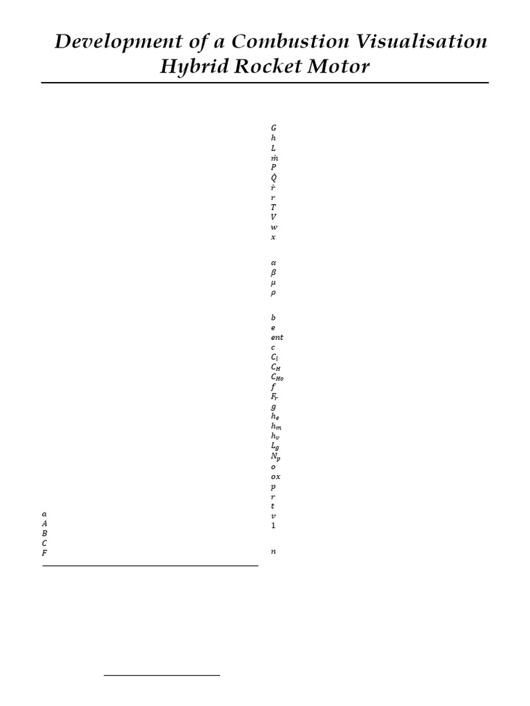 Development of A Combustion Visualisation | PDF | Rocket Propellant ...